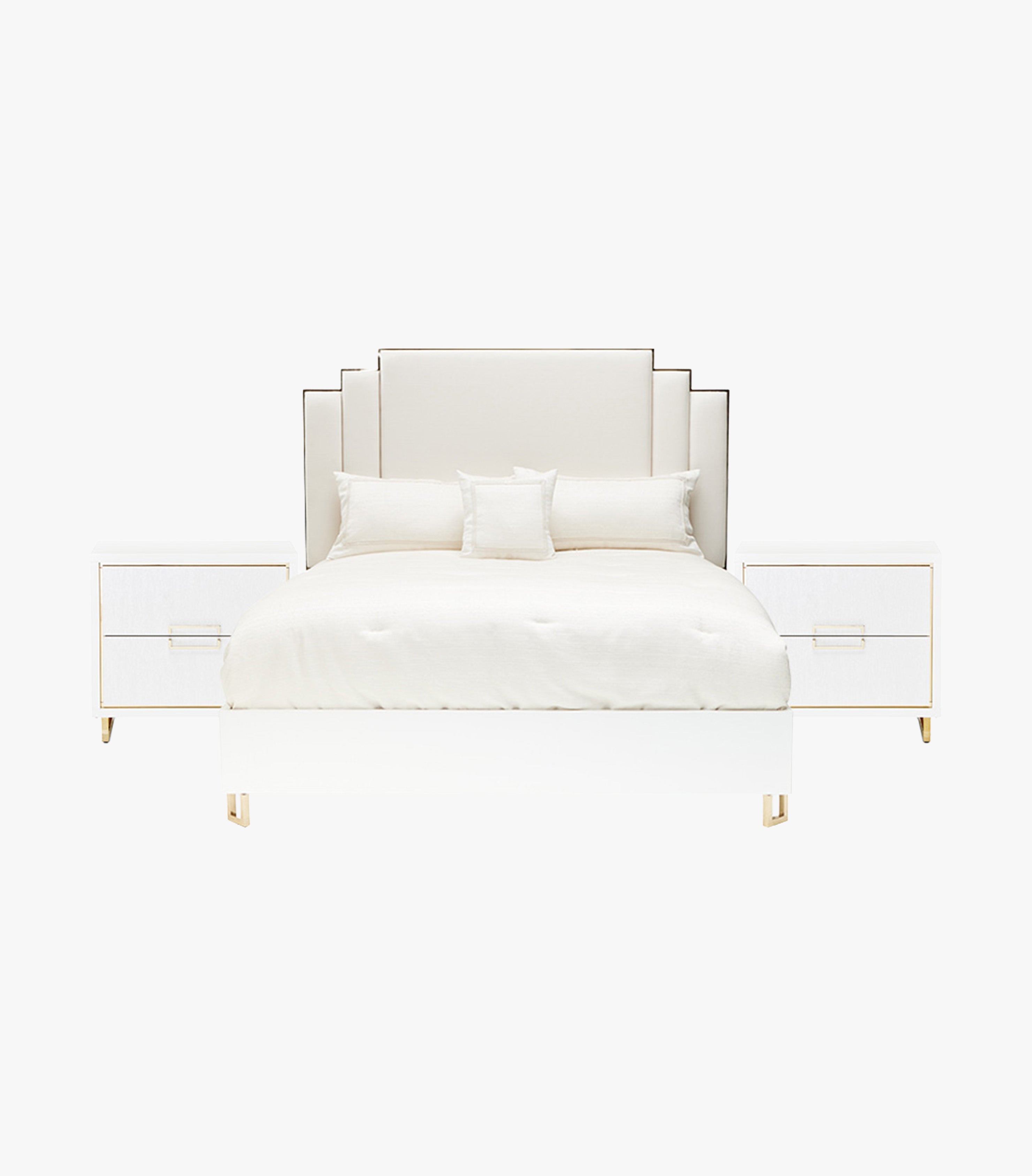 Recámara King Size Palm Gate de madera color blanca - Marca Michael Am ...