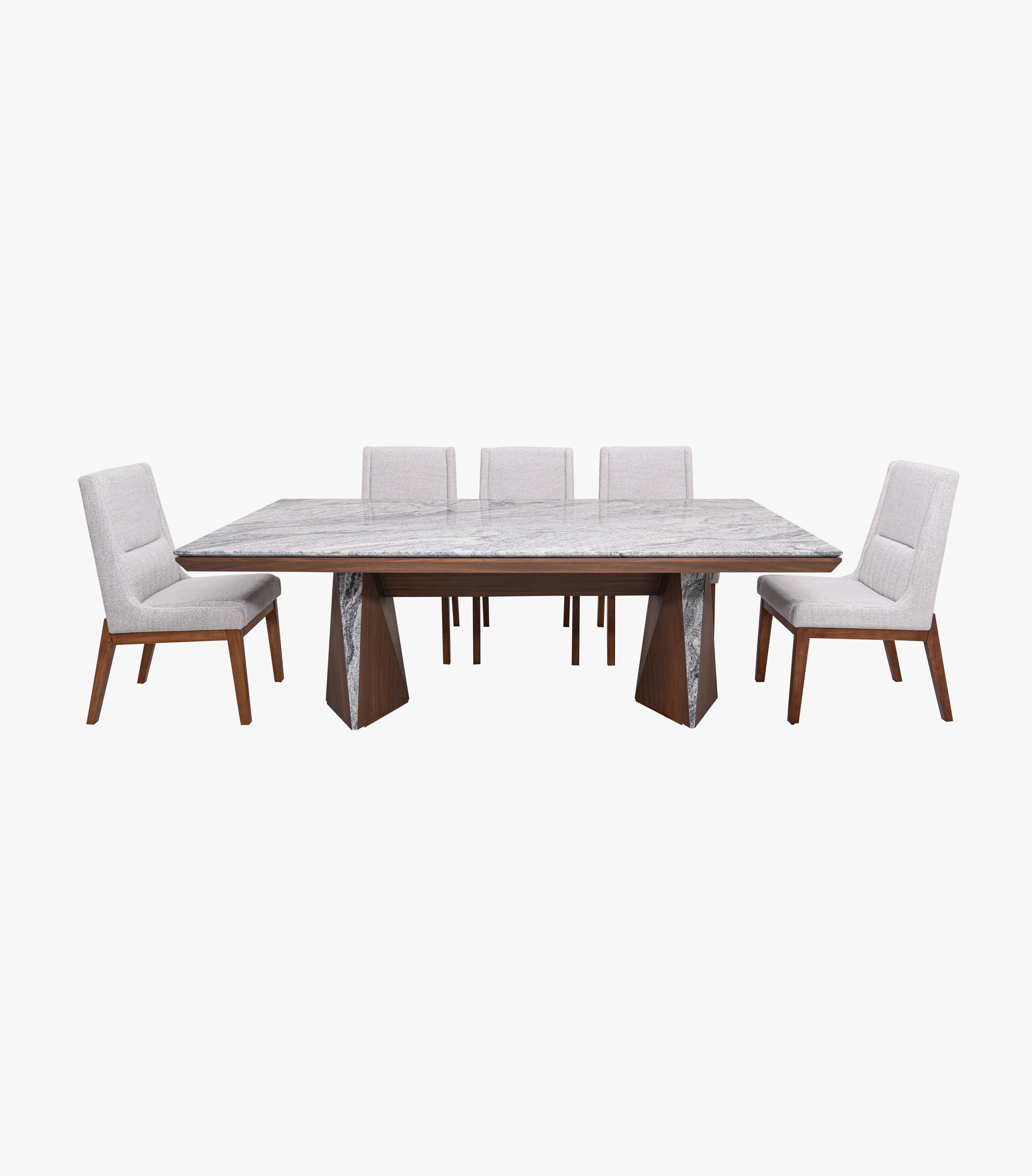 Comedor Rectangular Egipto para 8 personas con cubierta de granito - I ...