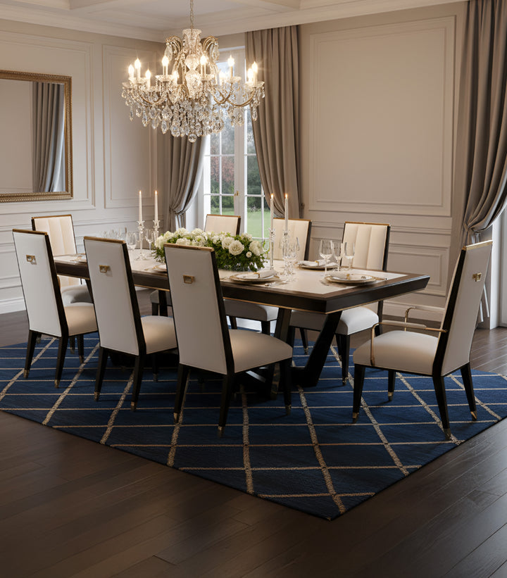 Comedor Rectangular Belmont de Madera Color Café Oscuro - Incluye Mesa ...